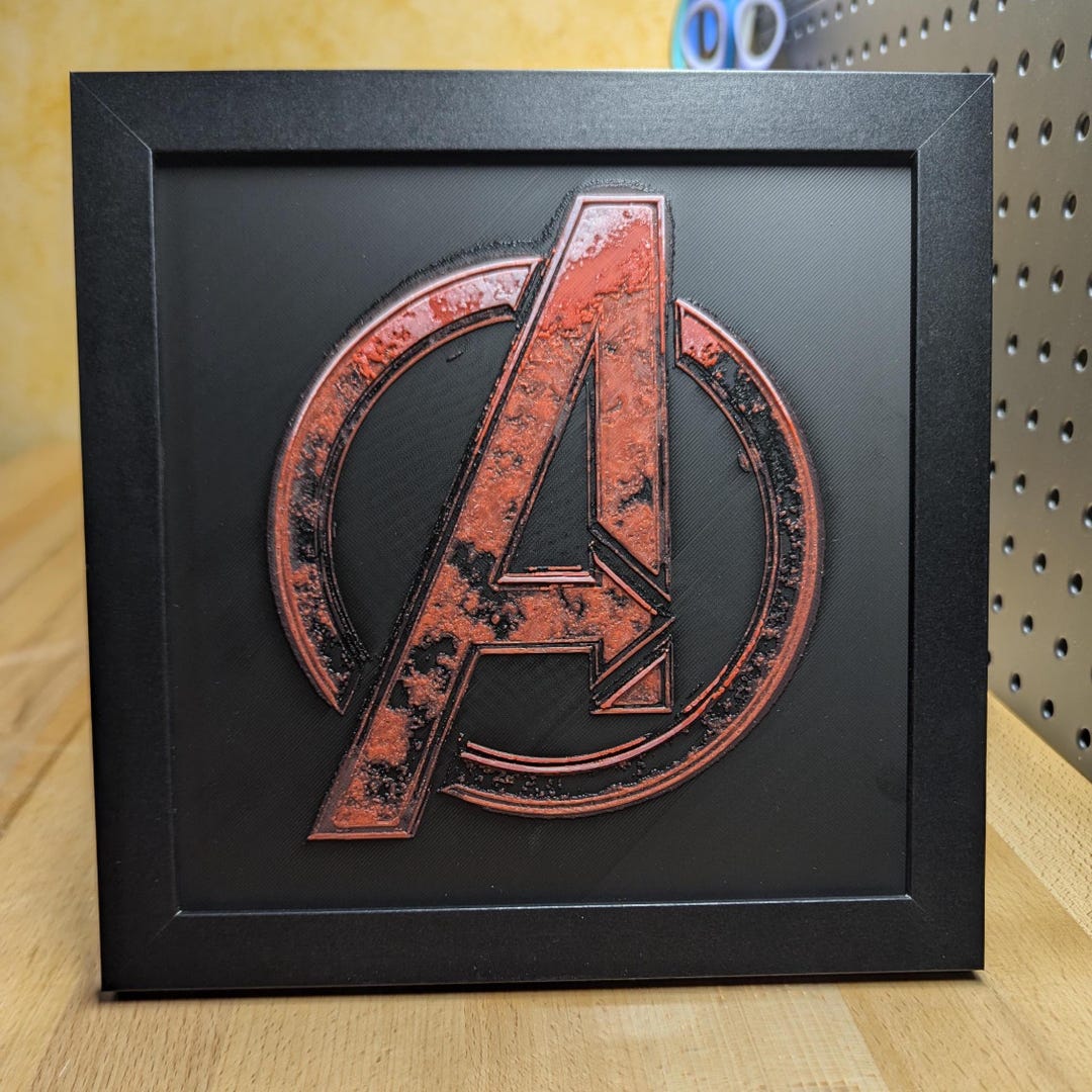 Avengers Logo Wall/desk Decor, Hueforge - Etsy