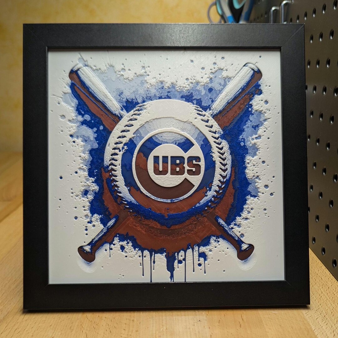 Chicago Cubs Wall/desk Decor, Hueforge - Etsy