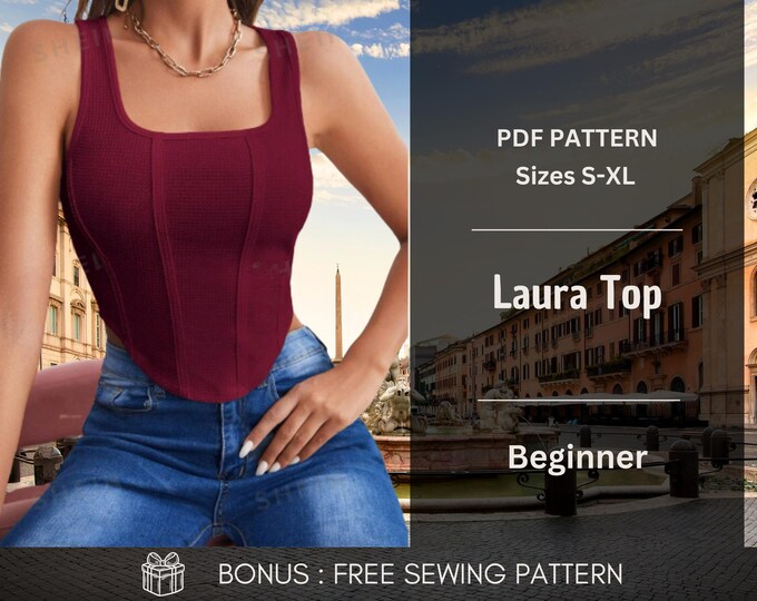 Tube Top Sewing Pattern | Beginner Friendly Top Pattern | Women Tube ...