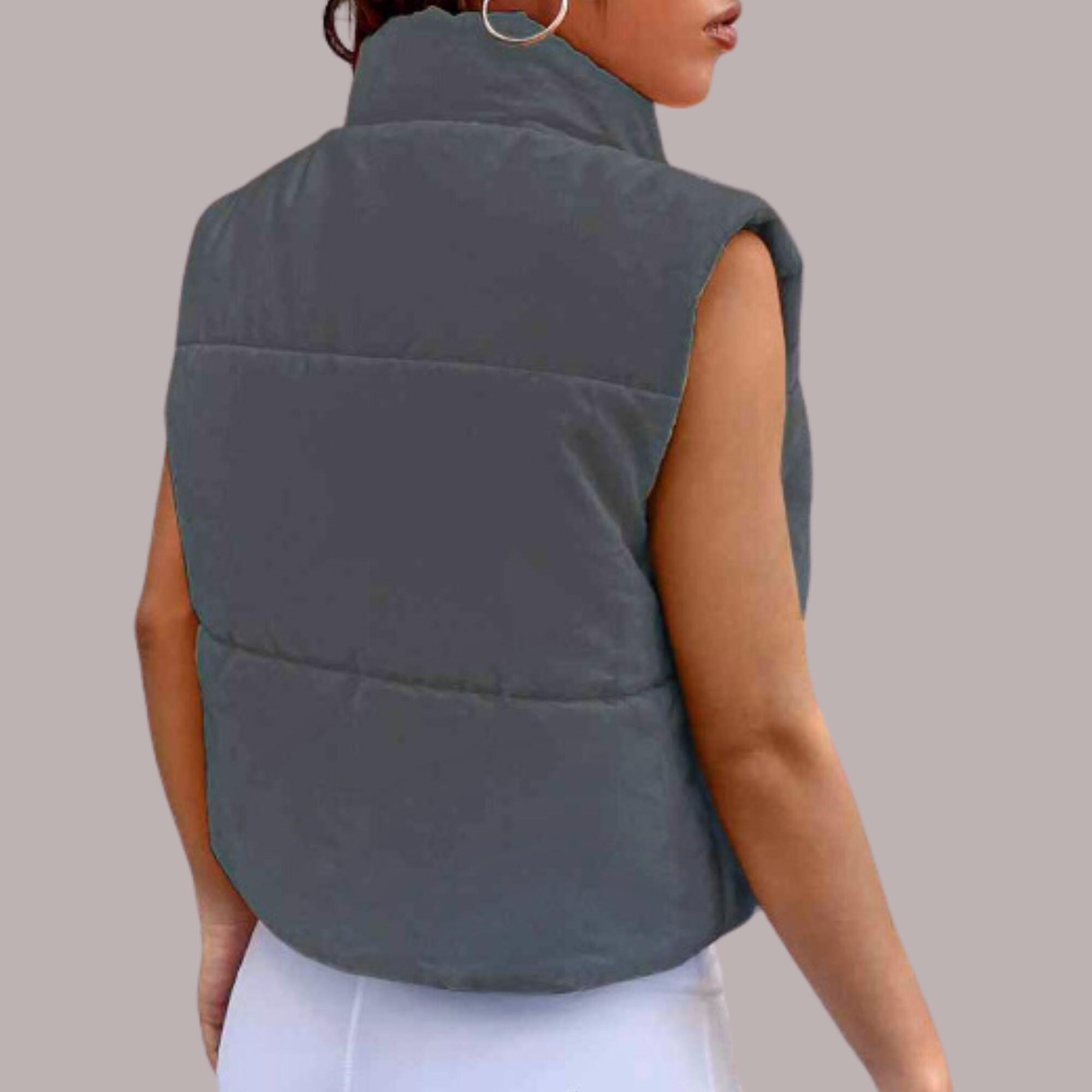 Quilted Vest Sewing Tutorial Women Quilted Vestdiy Sleeveless ...