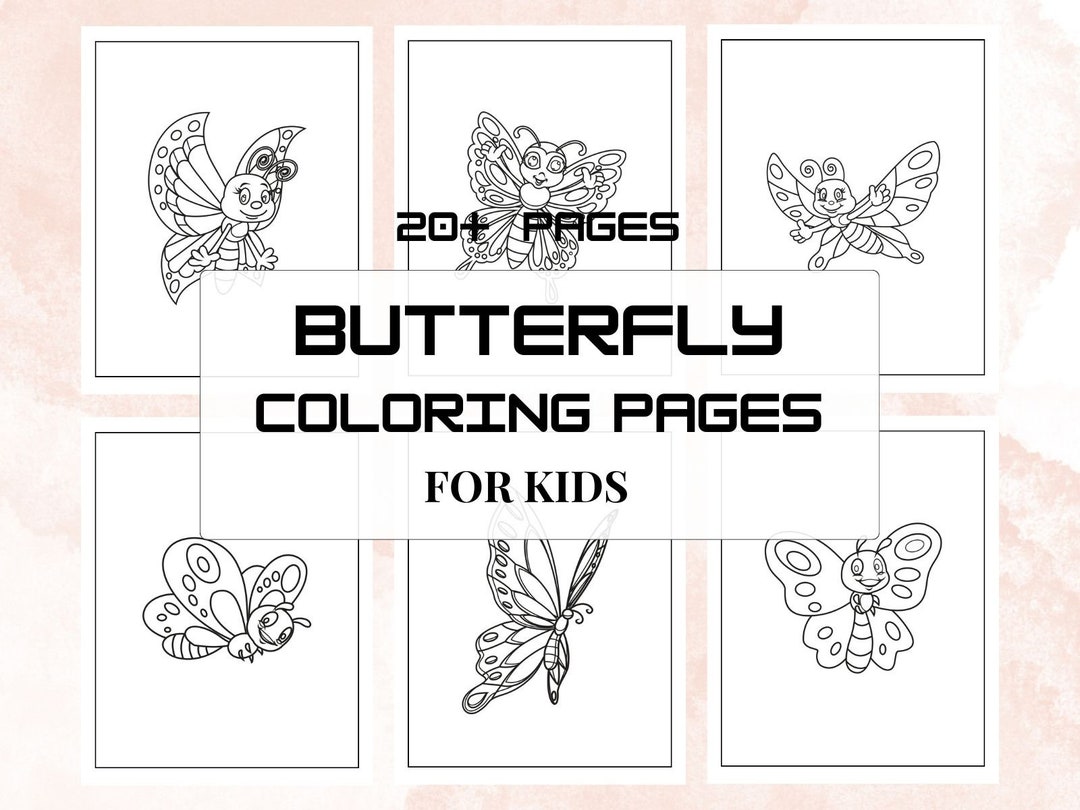 20 Butterfly Coloring Pages for Kids, Boys, Girls, Printable Butterfly ...