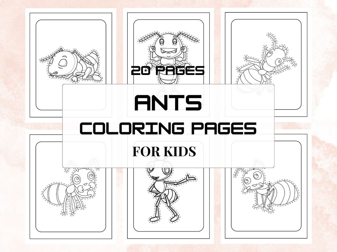 20 Ants Coloring Pages for Kids, Boys, Girls, Printable Ant Coloring ...