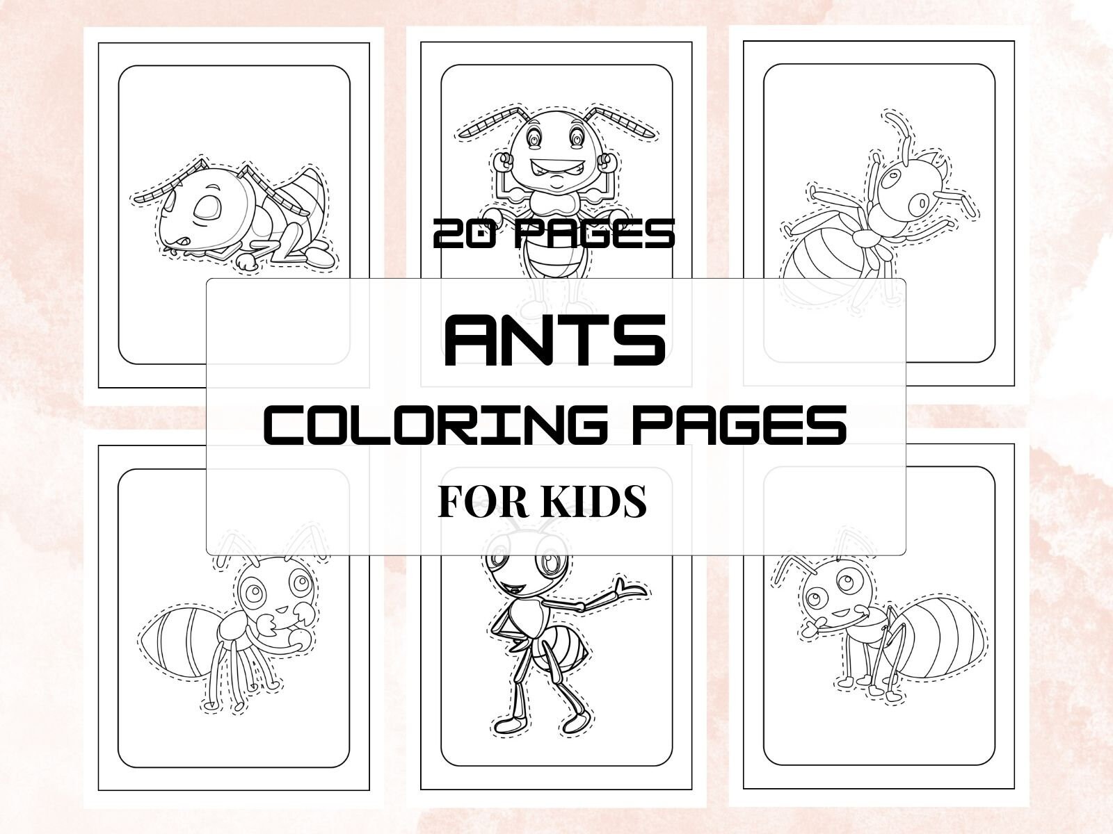 20 Ants Coloring Pages for Kids, Boys, Girls, Printable Ant Coloring ...