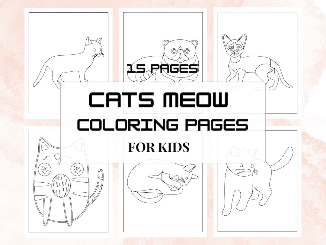 15 Cats Meow Coloring Pages, Printable Printable Cat Coloring Pages for ...