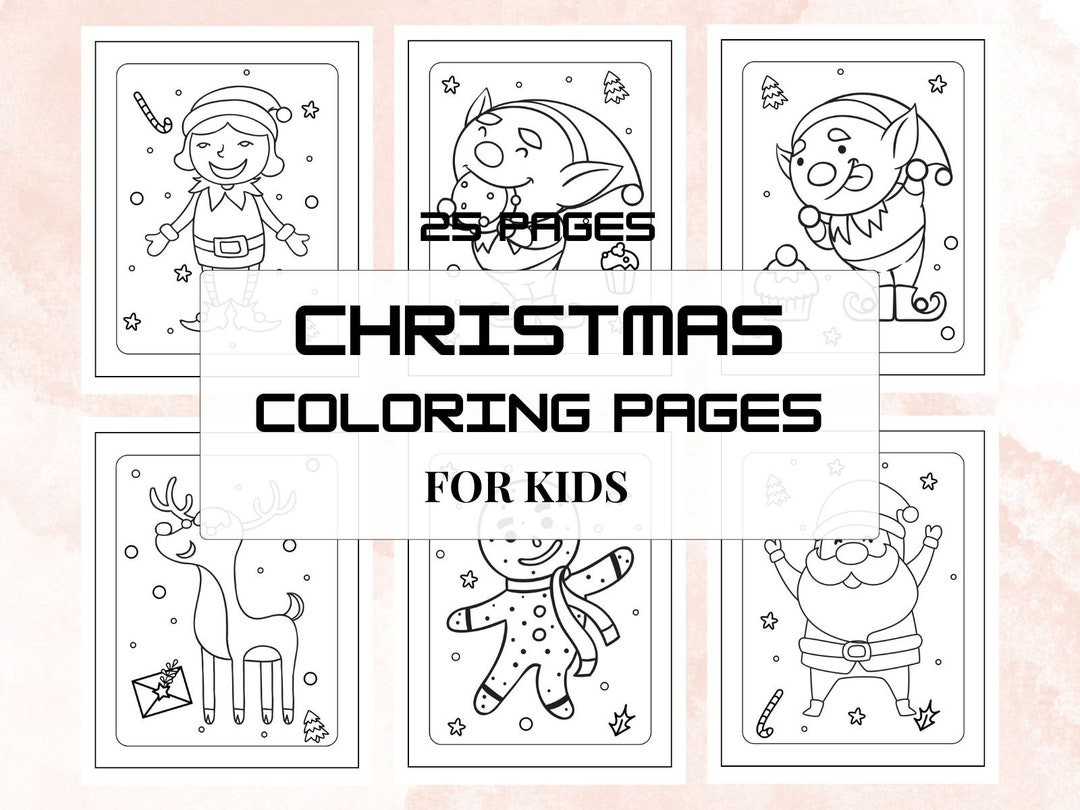 25 Christmas Coloring Pages, Printable Christmas Coloring Pages, Kids ...