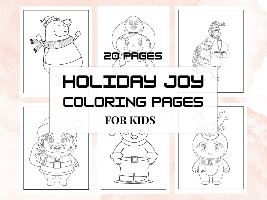 20 Christmas Coloring Pages, Printable Christmas Coloring Pages, Kids ...