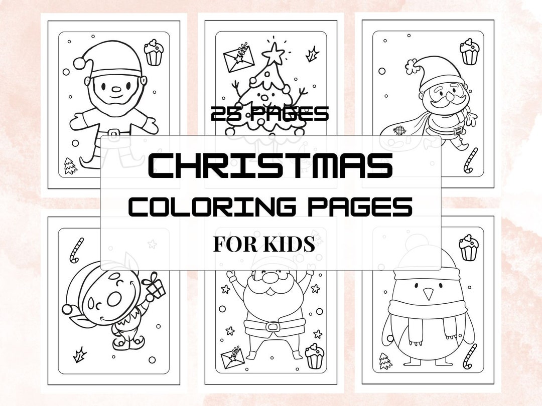 25 Christmas Coloring Pages, Printable Christmas Coloring Pages, Kids ...