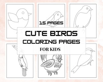 20 Bird Coloring Pages, Printable Bird Coloring Pages for Kids, Birds ...
