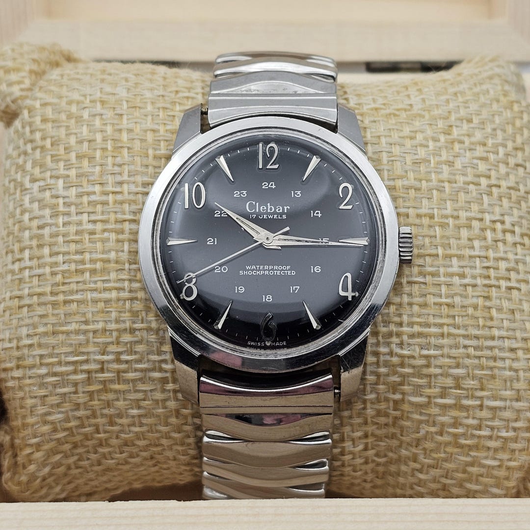 Vintage Clebar Military Style Watch - Etsy