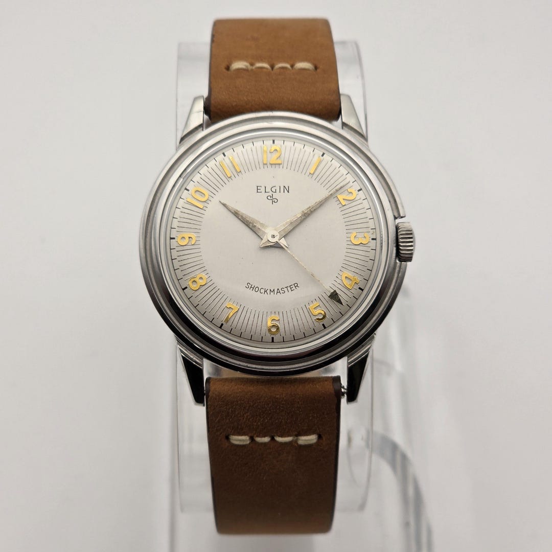 Vintage 1950s Elgin Shockmaster Watch - Etsy UK