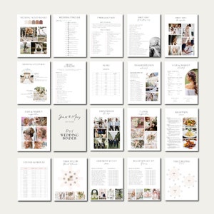 The Ultimate Wedding Day Binder Template, Edit in Canva, Wedding ...