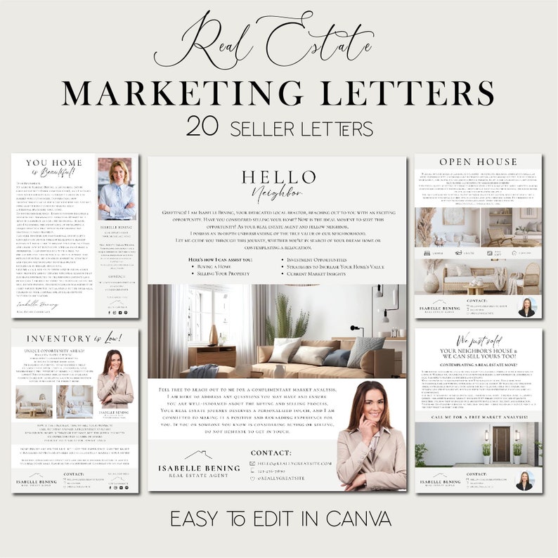 Real Estate Marketing Template Bundle | Real Estate Marketing | Real ...