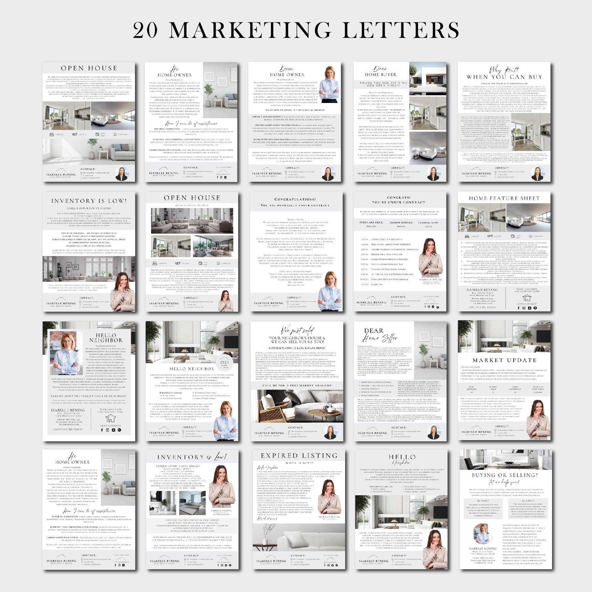 Real Estate Marketing Template Bundle | Real Estate Marketing | Real ...