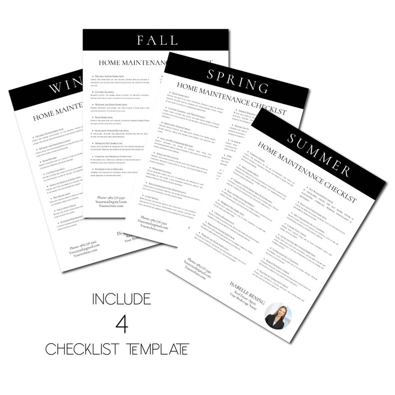 Seasonal Home Maintenance Checklist for Real Estate Agents - INSTANT ...