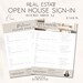 Editable Open House Sign in Sheet, Realtor Open House Form, Real Estate ...