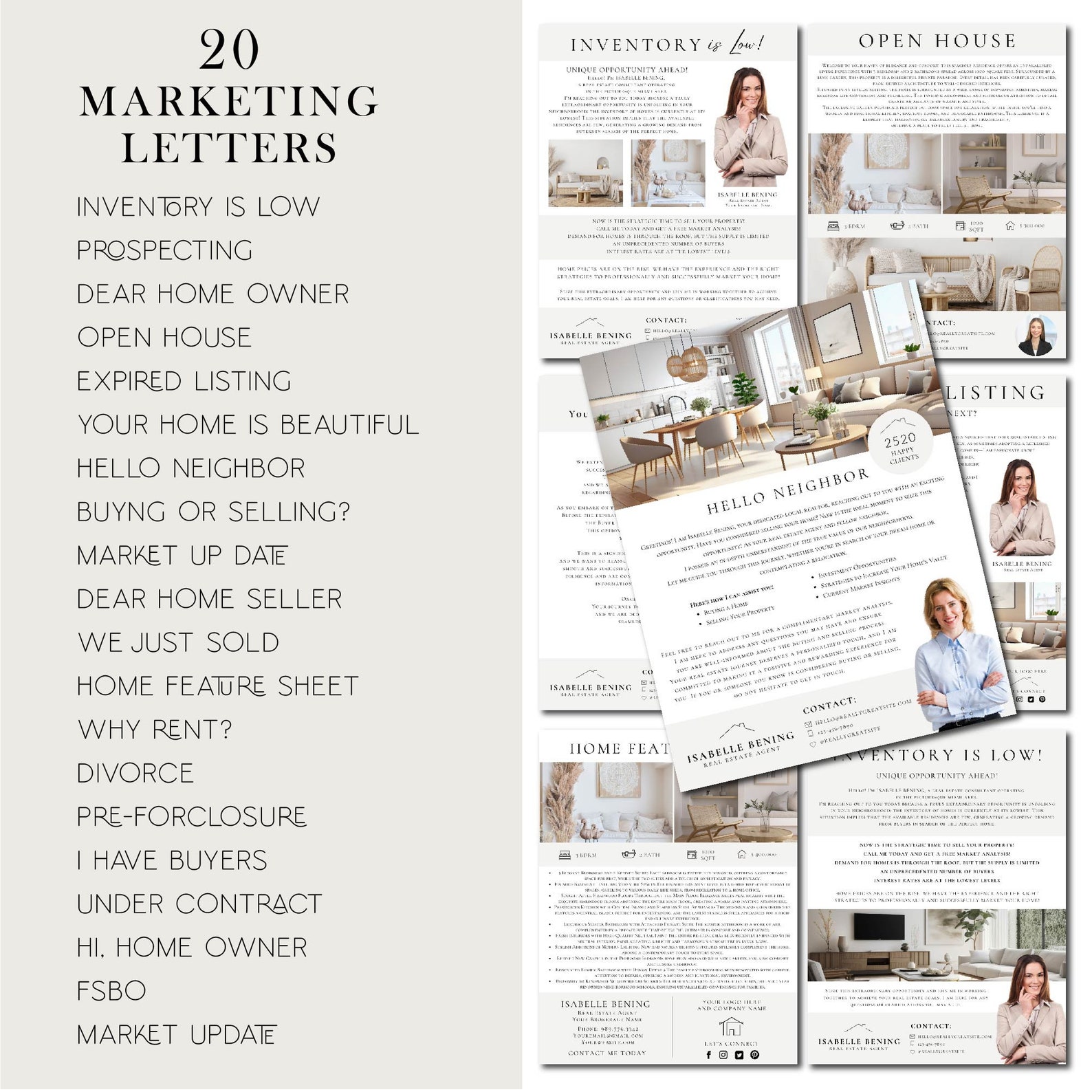 Real Estate Marketing Template Bundle | Real Estate Marketing | Real ...