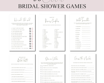Bridal Shower Games, Clean Bachelorette, Wedding Shower Games ...