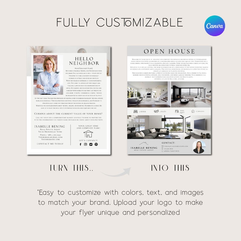 Real Estate Introduction Flyer Realtor Hello Neighbor Letter Realtor ...