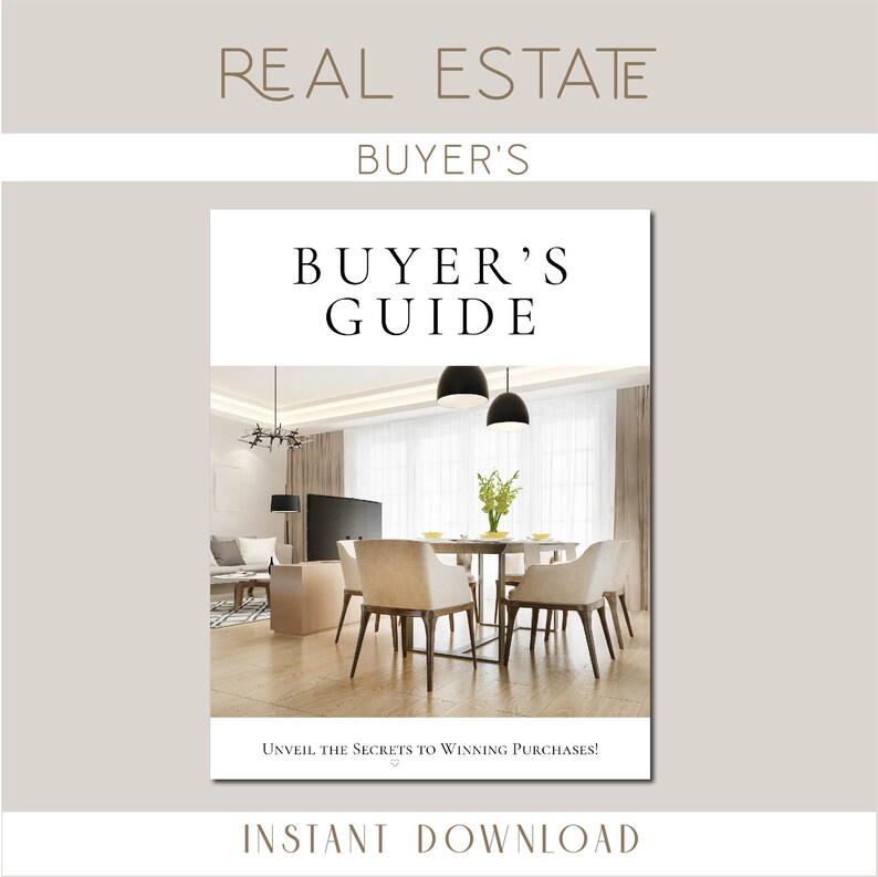 Real Estate Buyer Guide, Real Estate Marketing Template, Realtor Buyer ...