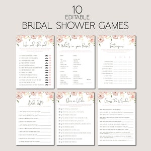Bridal Shower Games, Clean Bachelorette, Wedding Shower Games ...