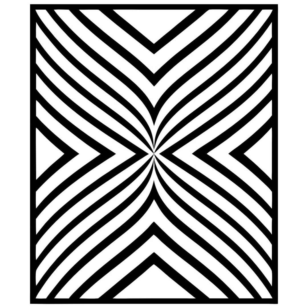 Abstract Optical Illusion SVG for Laser Cutting - Etsy