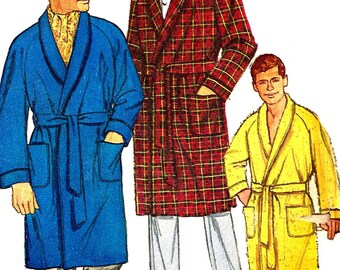 Mens robe pattern | Etsy