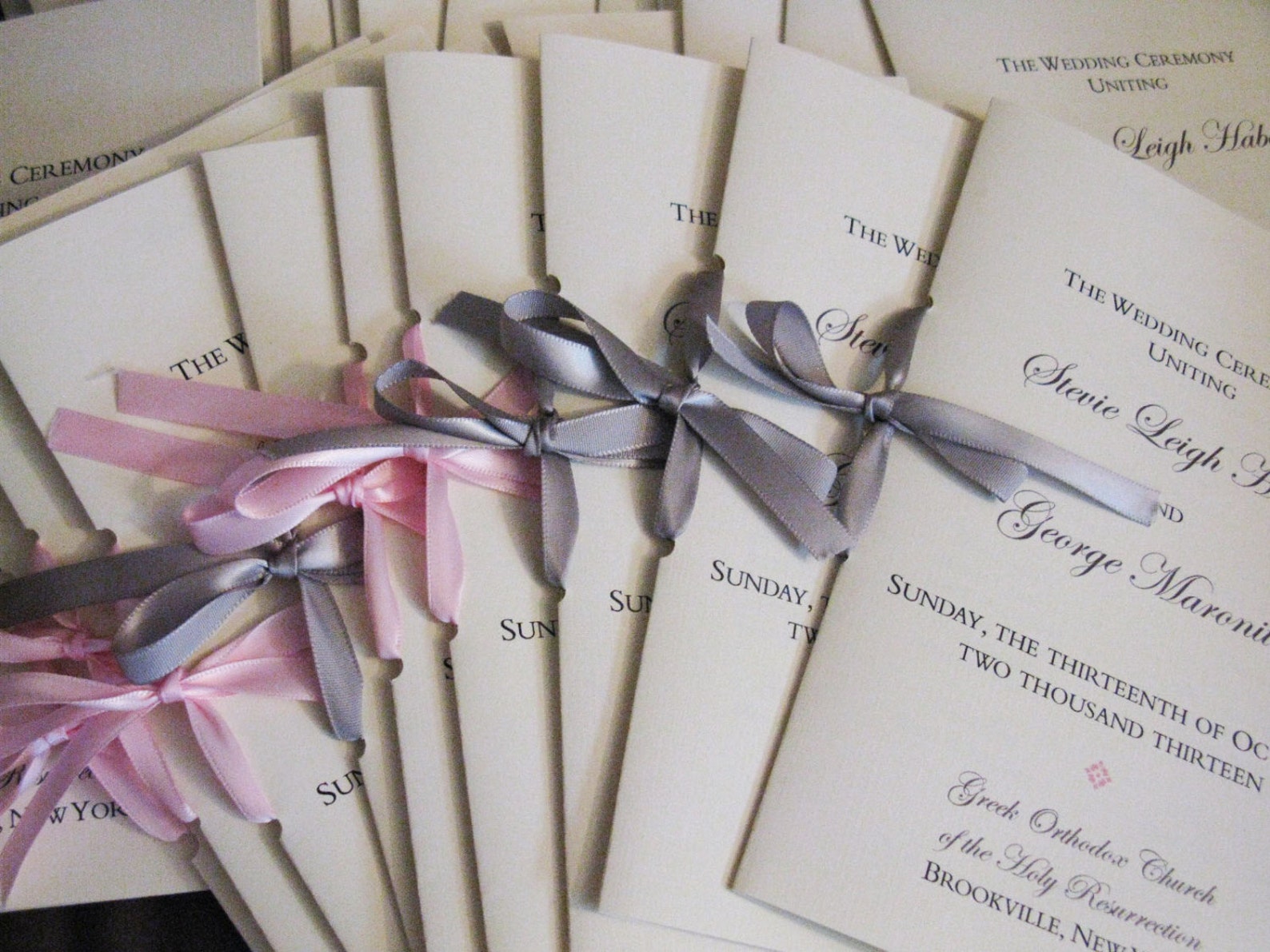 Custom Booklet Wedding Program - Etsy