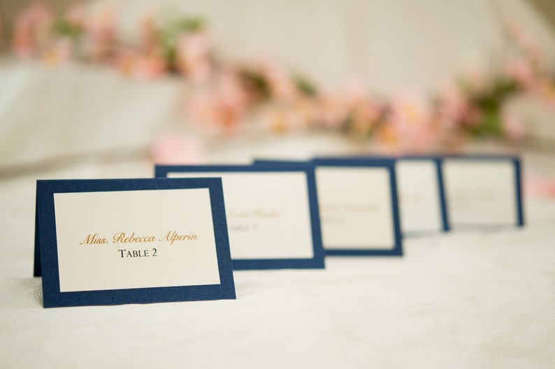 Custom Escort Card Sample - Etsy