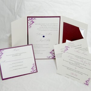 Sample Custom Tri-fold Wedding Invitation - Etsy