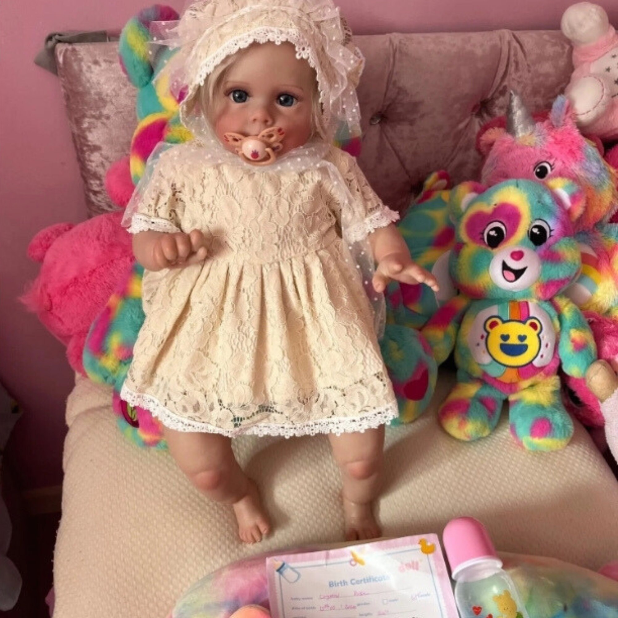 Handmade 24-inch Lifelike Baby Doll Realistic Features Customizable ...