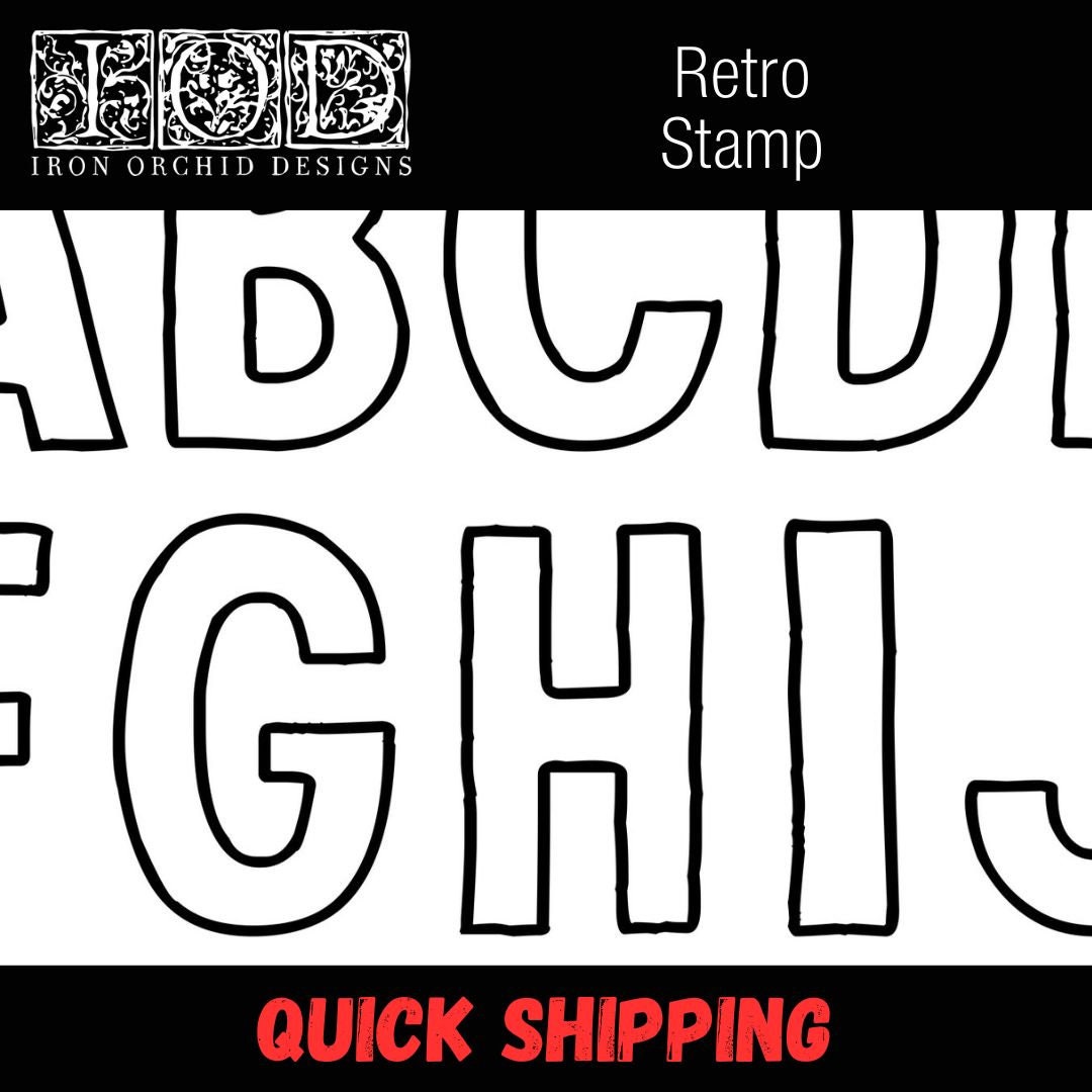 Retro IOD Decor Stamp™ - Etsy