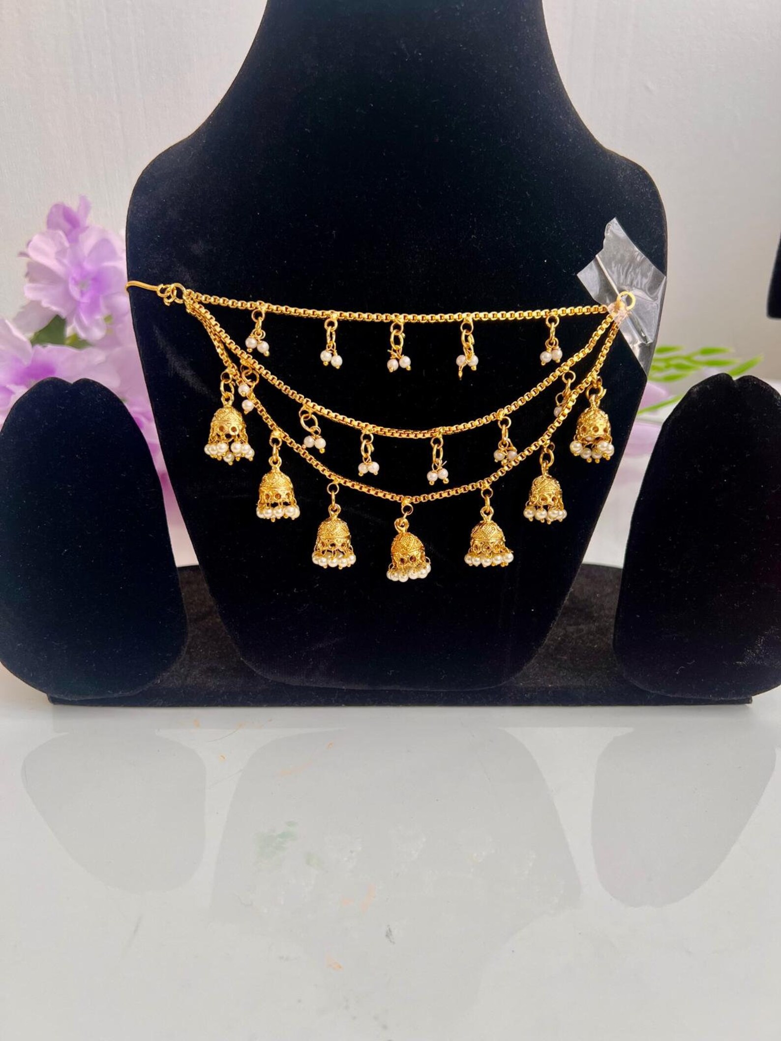 Earchain, Bahubali Ear Chain,sahara Chain, Golden Ear Chain,indian ...