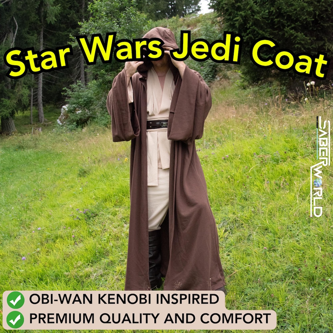 Jedi Coat | Cape | Cloak | Handmade, Movie-accurate Cosplay Costume ...