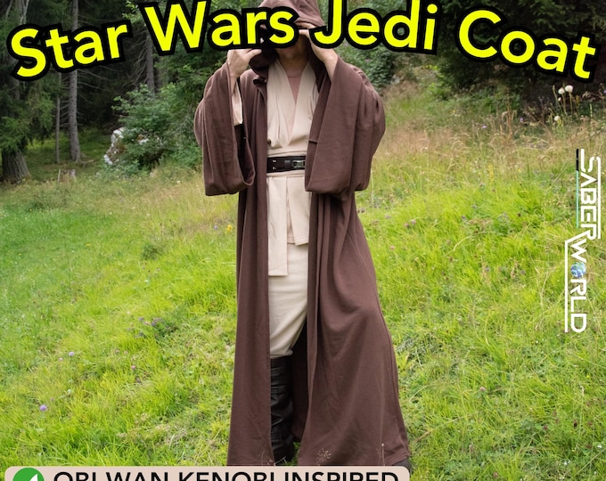 Jedi Cloak Cosplay Robe, Jedi Hooded Cosplay Gown, Armor Robe for ...