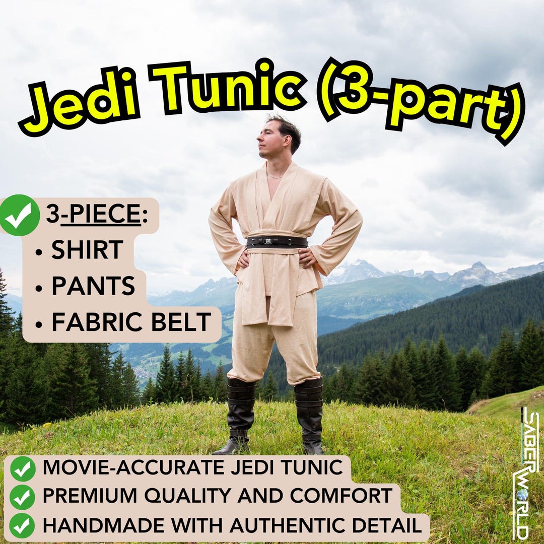 Jedi Tunic | Handmade, Movie-accurate Cosplay Costume | Sci-fi ...