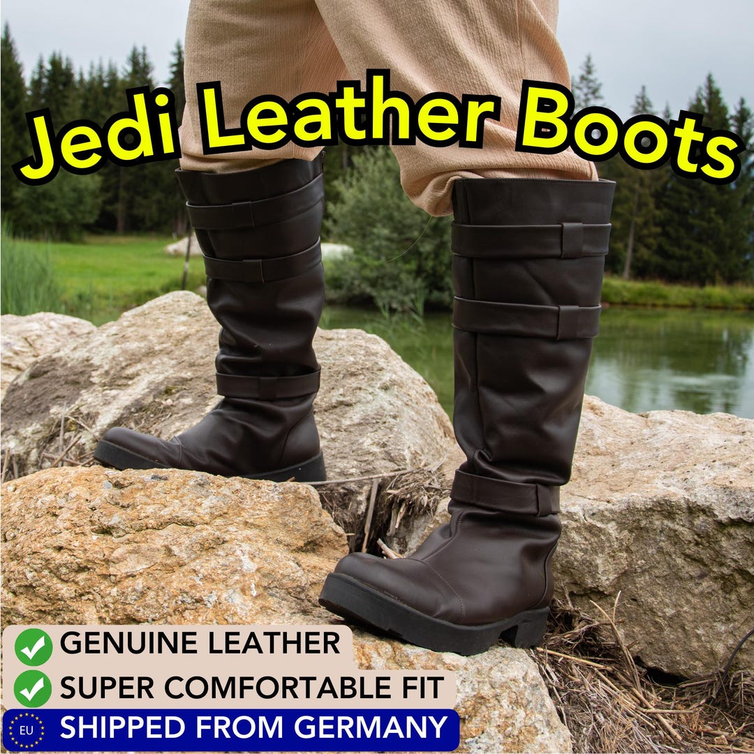 Jedi Boots | Brown Genuine Leather | Handmade, Comfortable & High ...