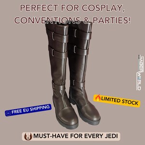 Jedi Boots | Brown Genuine Leather | Handmade, Comfortable & High ...