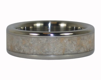 Emerald Titanium Ring | Etsy