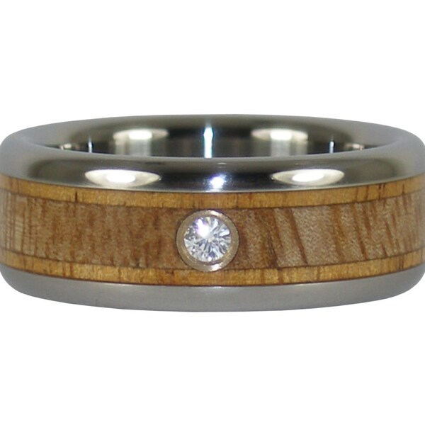 Wood Inlay Ring - Etsy