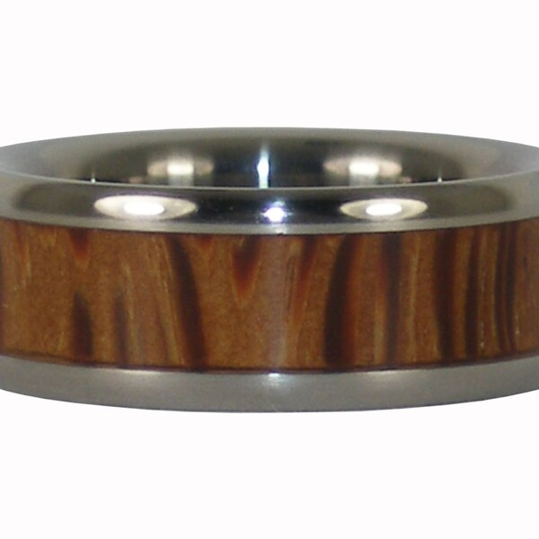 Wood Inlay Ring - Etsy