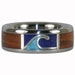 Titanium Wave Ring for Surfers With Hawaiian Koa Wood - Etsy