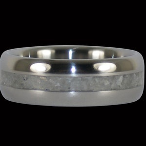 Ulexite White Gemstone Titanium Ring Band - Etsy