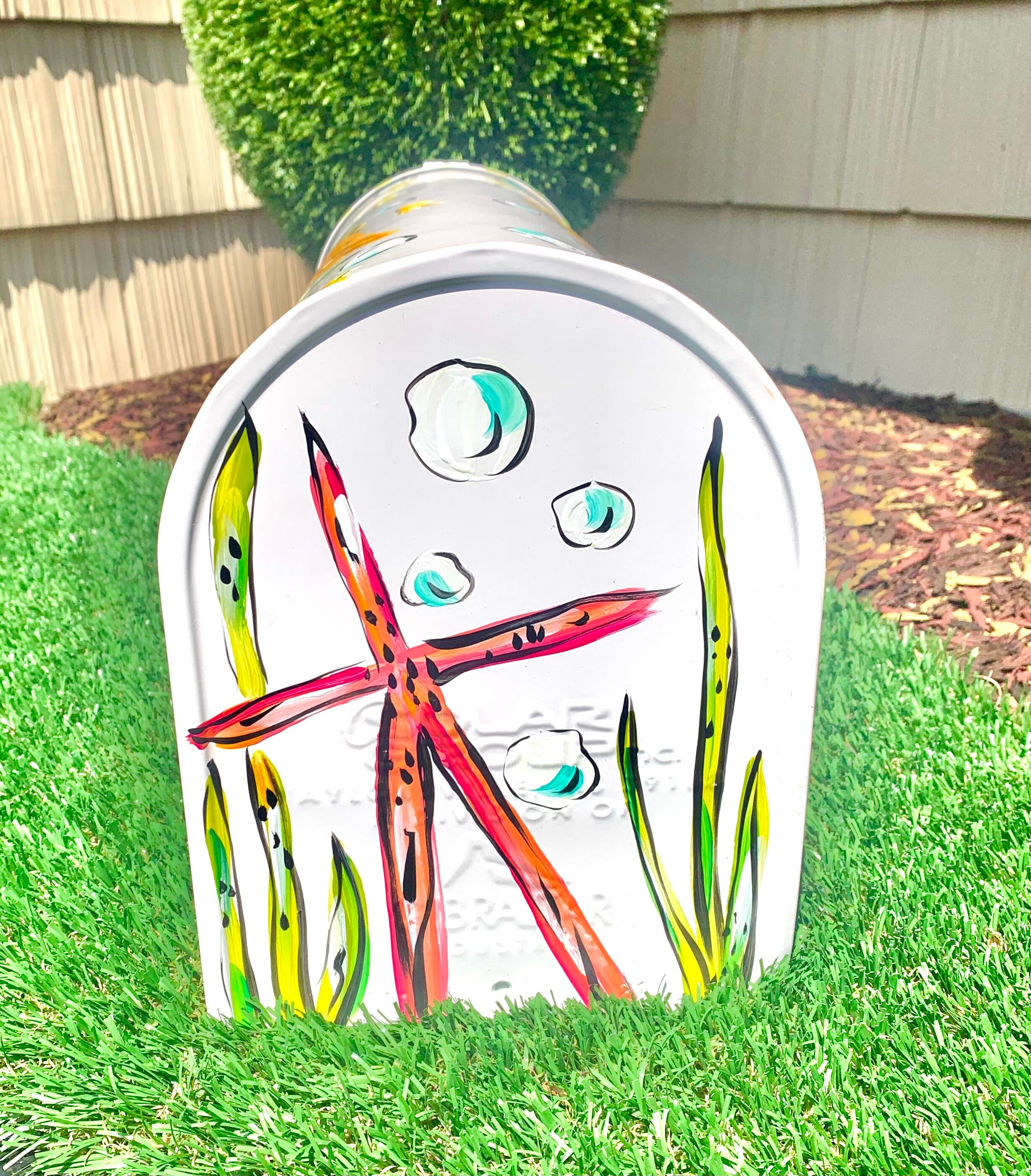 Mermaid Whimsical Mailbox, Hand Painted Mailbox, Decorative Mailbox ...
