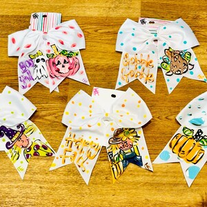 Hand Painted Bows- Hair Bows- Special Occasion Bows - Etsy