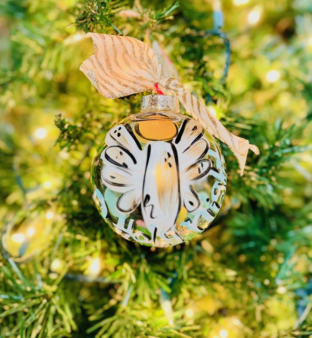 Whimsical Hand Painted Holy Night Angel Ornament, Angel Ornament ...