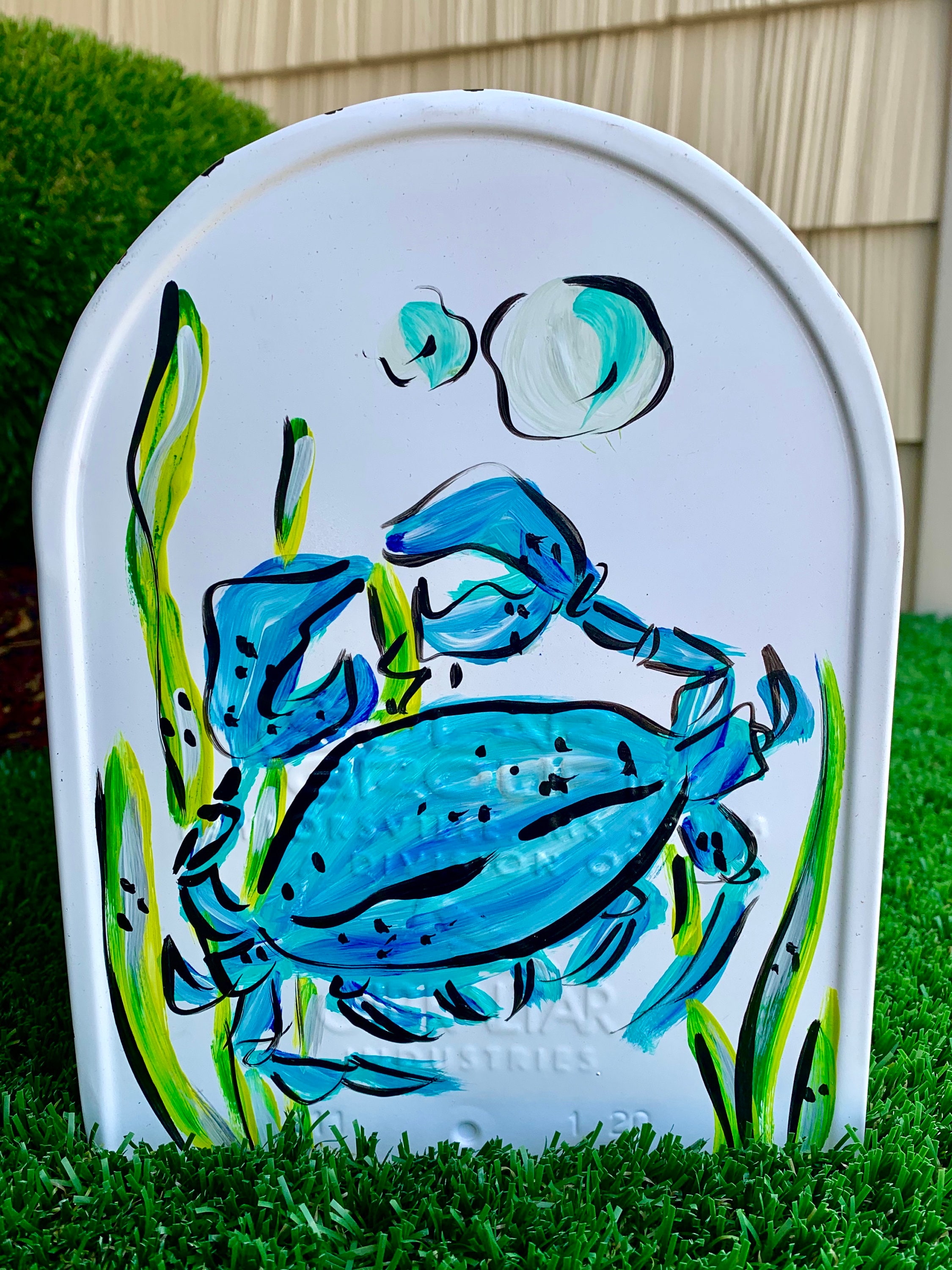 Fish Sea Life Whimsical Mailbox, Hand Painted Mailbox, Decorative ...