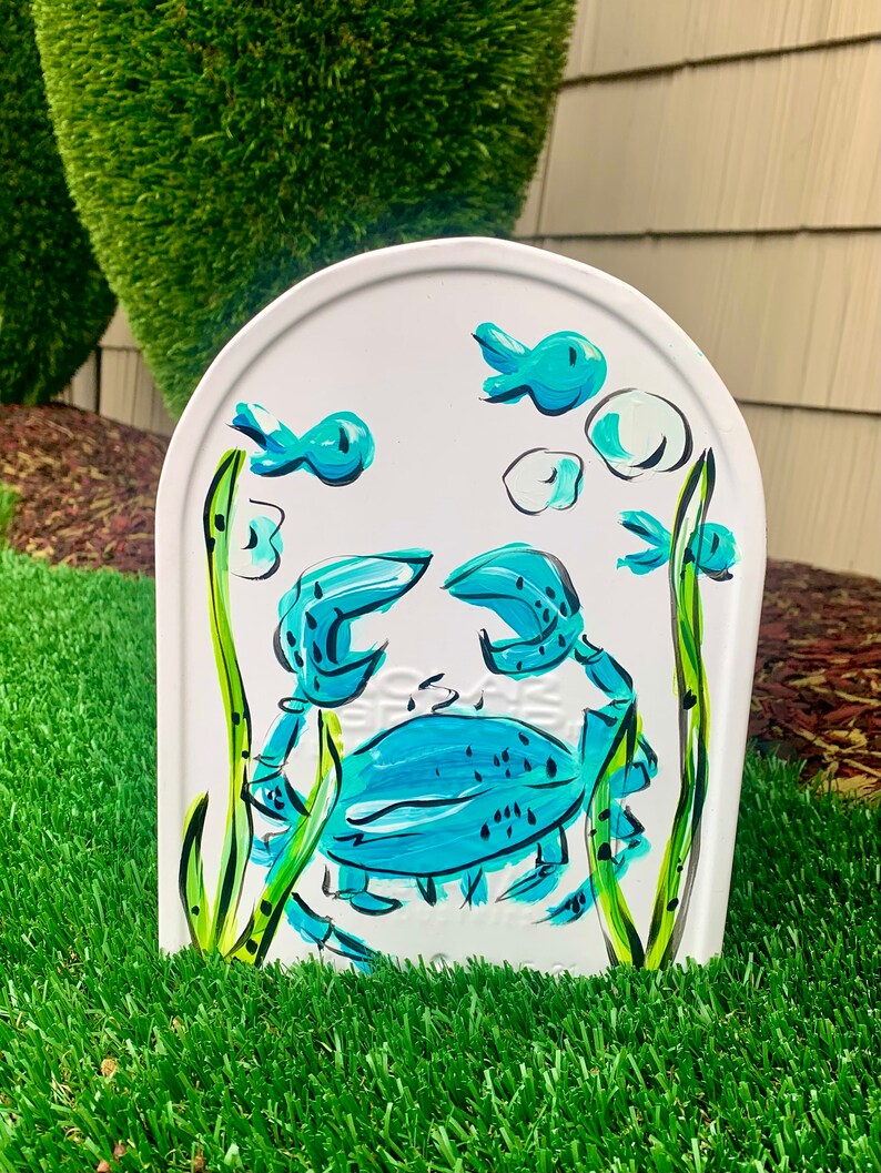 Turtle Sea Life Whimsical Mailbox Hand Painted Mailbox - Etsy