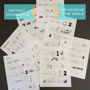 Bible Verse Memorizing, Homeschool Printable, Kids Scripture Memory ...