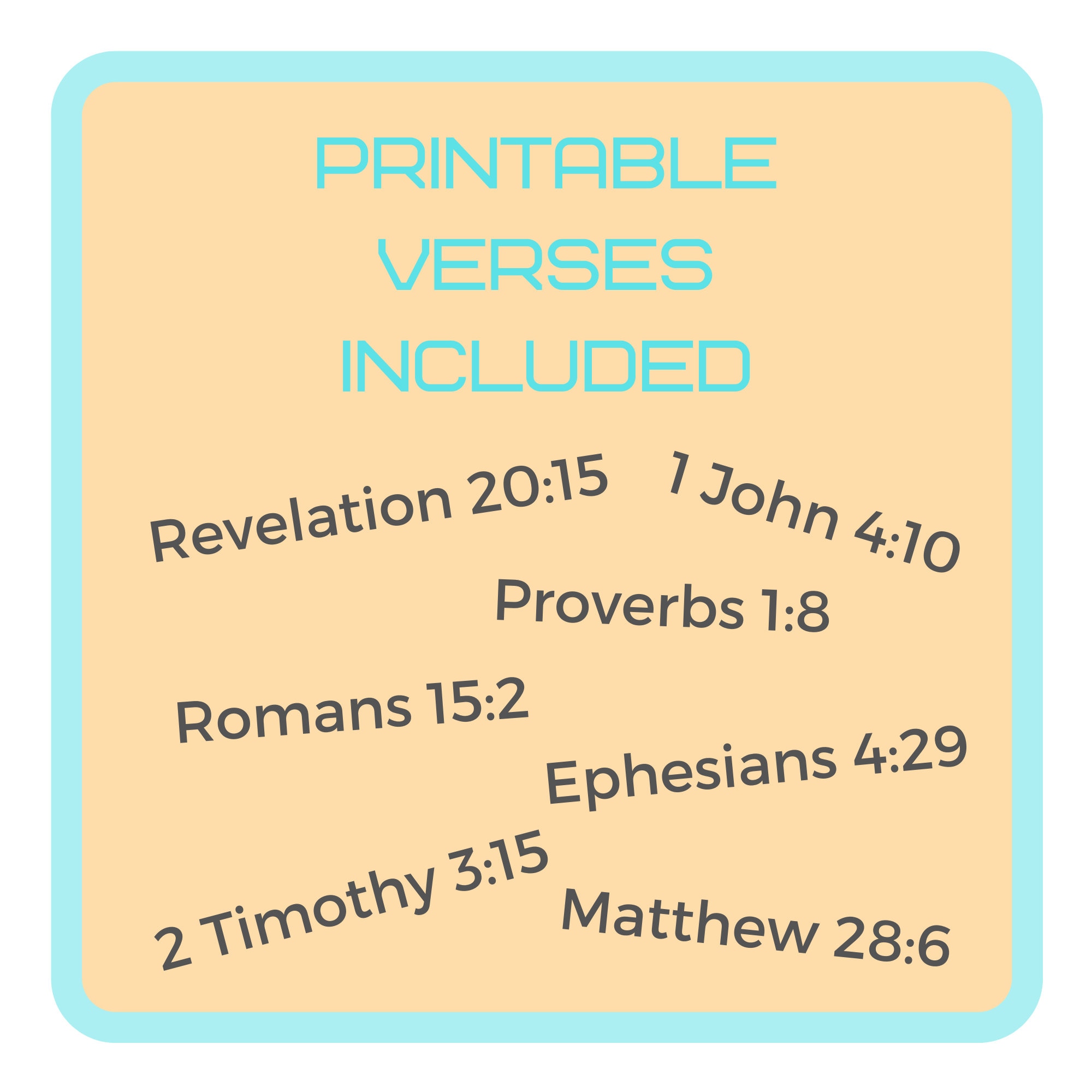 Bible Verse Memorizing, Homeschool Printable, Kids Scripture Memory ...