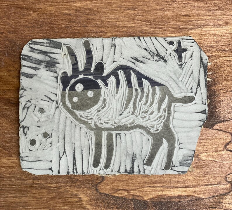 Hollow Knight Inspired Linocut Art Print | Celestial Creature Artwork ...